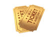 Golden ticket 3D model | CGTrader