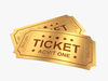 Golden ticket 3D model | CGTrader