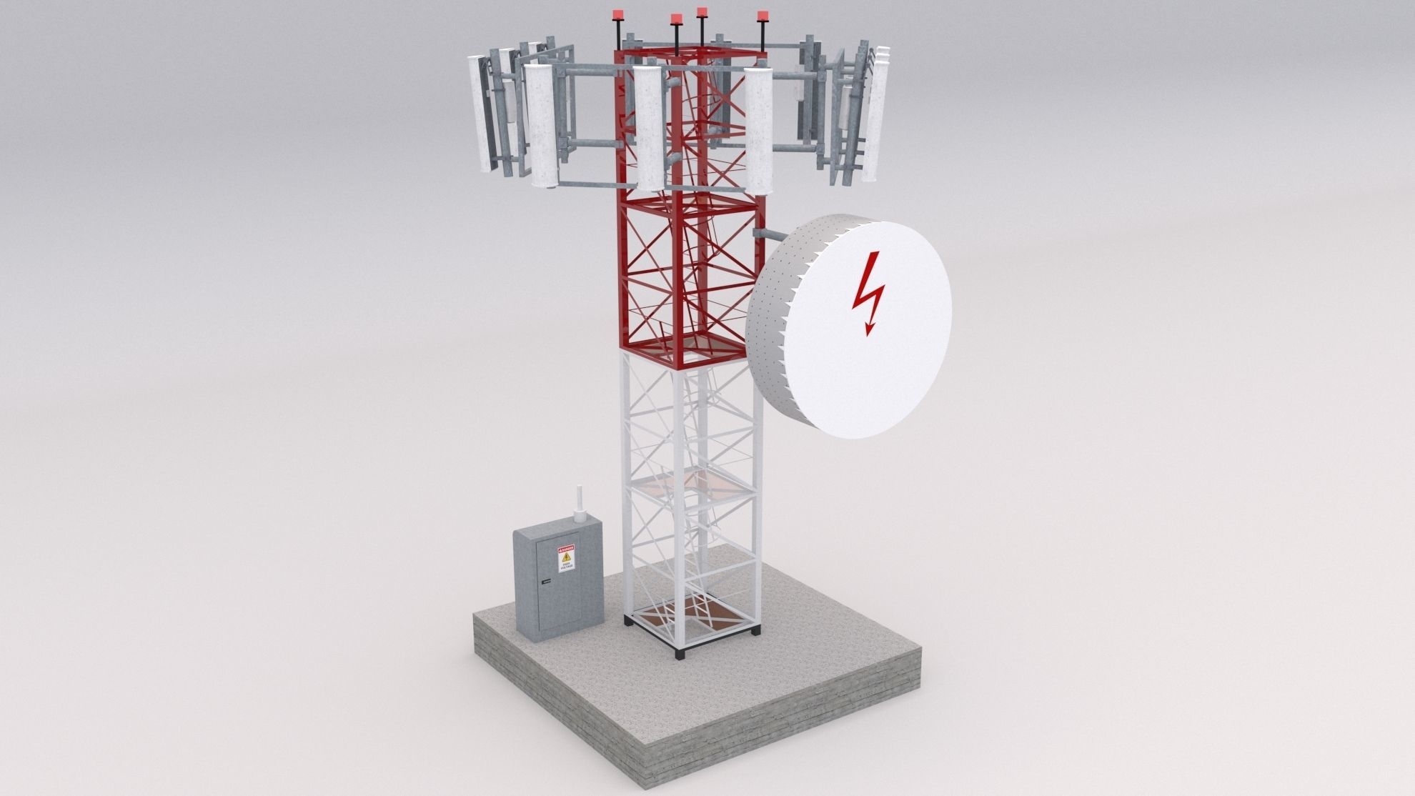 3D model Antenna Tower VR / AR / low-poly | CGTrader