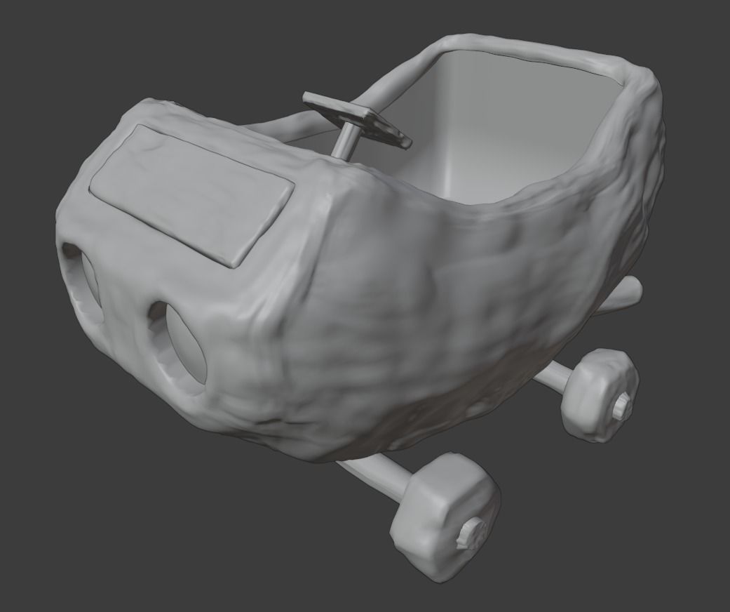 3D model Race Car 01 Stone Car VR / AR / low-poly | CGTrader
