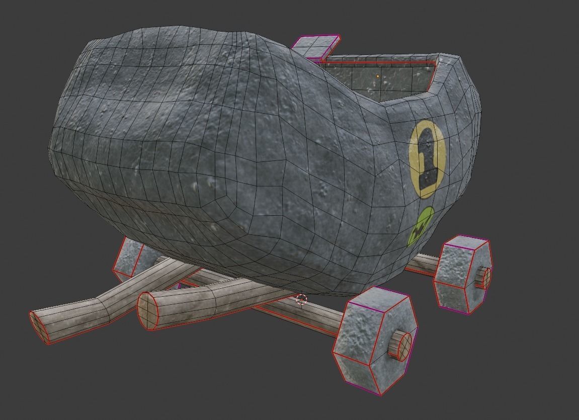 3D model Race Car 01 Stone Car VR / AR / low-poly | CGTrader