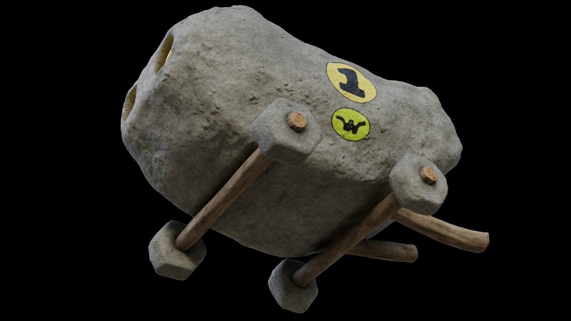 3D model Race Car 01 Stone Car VR / AR / low-poly | CGTrader