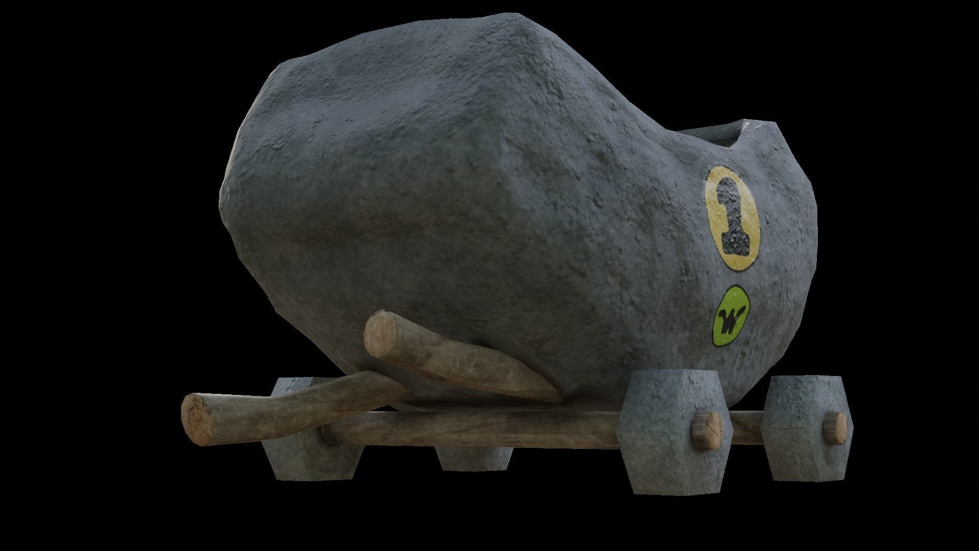 3D model Race Car 01 Stone Car VR / AR / low-poly | CGTrader