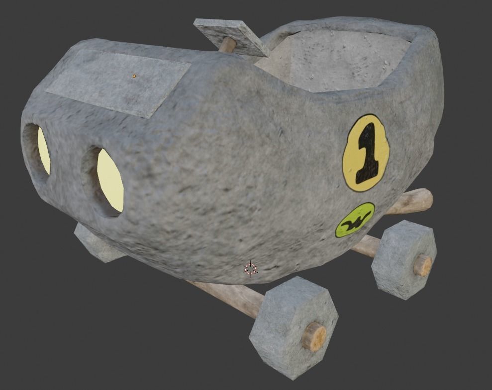 3D model Race Car 01 Stone Car VR / AR / low-poly | CGTrader