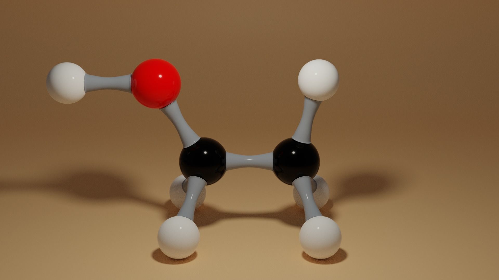 3D model Ethanol Molecule C2H6O VR / AR / low-poly | CGTrader