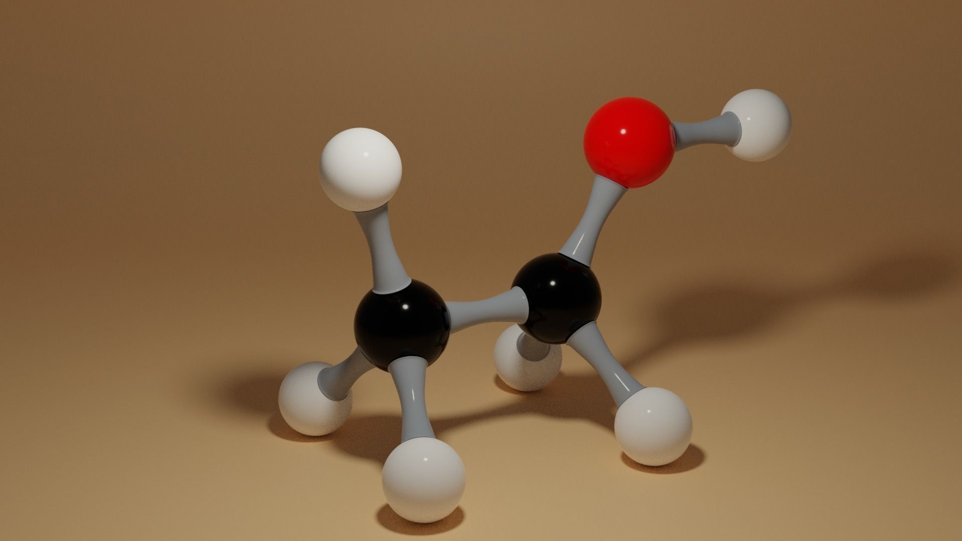 3D model Ethanol Molecule C2H6O VR / AR / low-poly | CGTrader