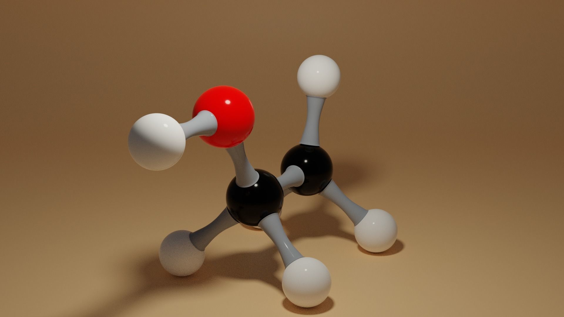 3D model Ethanol Molecule C2H6O VR / AR / low-poly | CGTrader