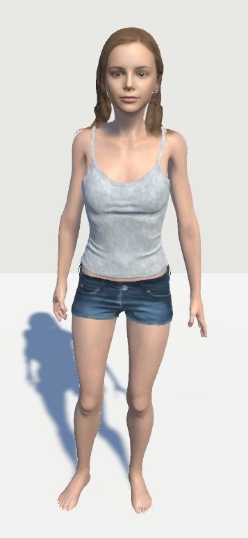 Unity Digital Human HS005 free 3D model animated rigged | CGTrader