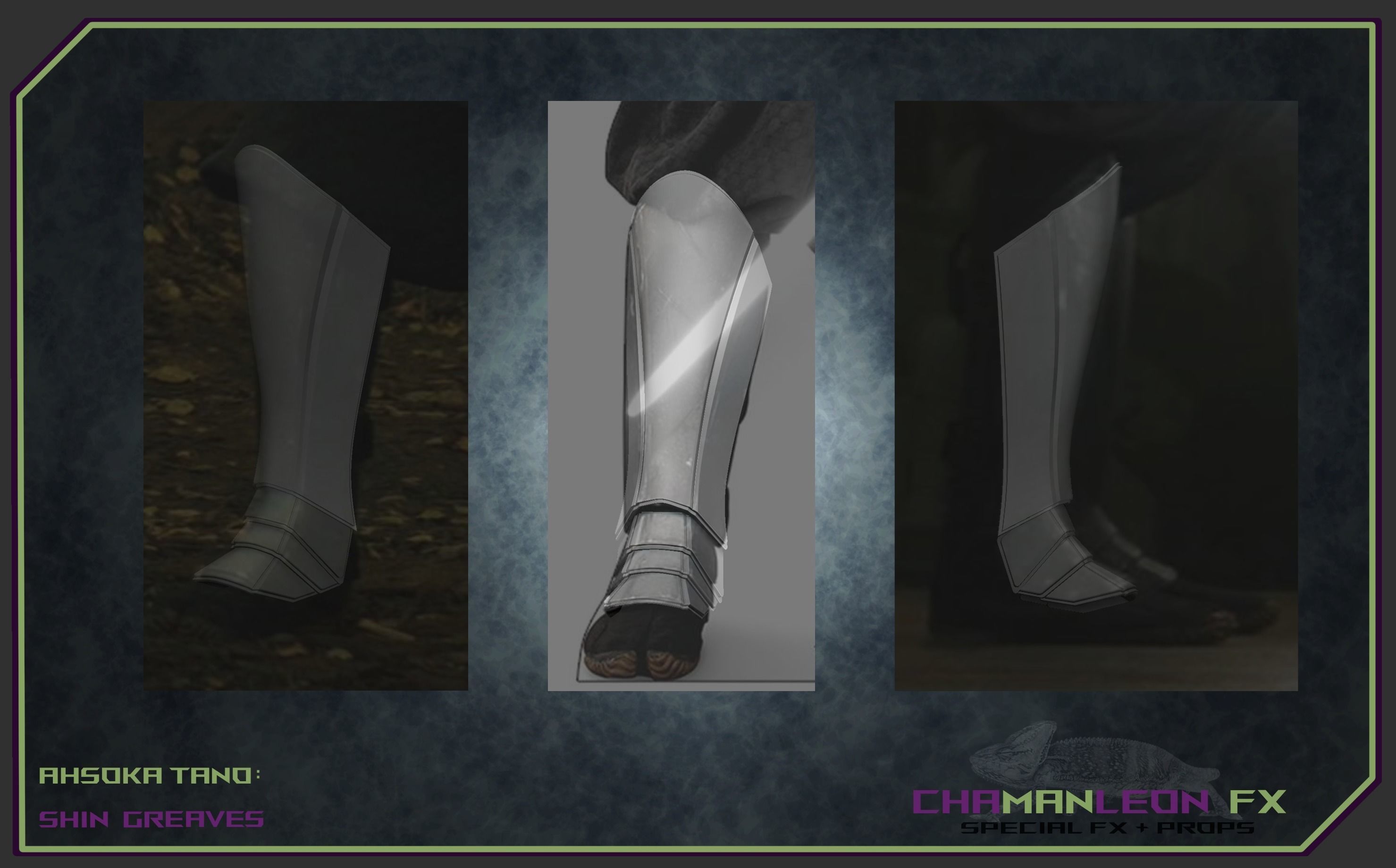 Ahsoka Tano Shin Greaves The Mandalorian Cosplay 3D model 3D printable ...