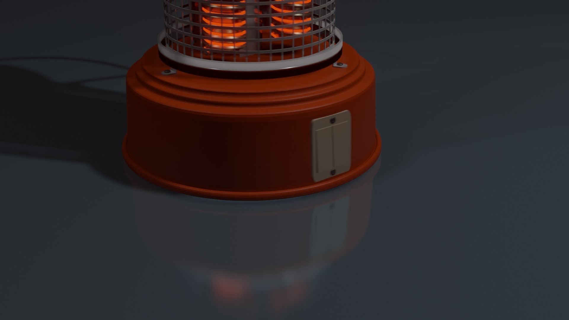 Vintage Electric Heater 3D model animated | CGTrader