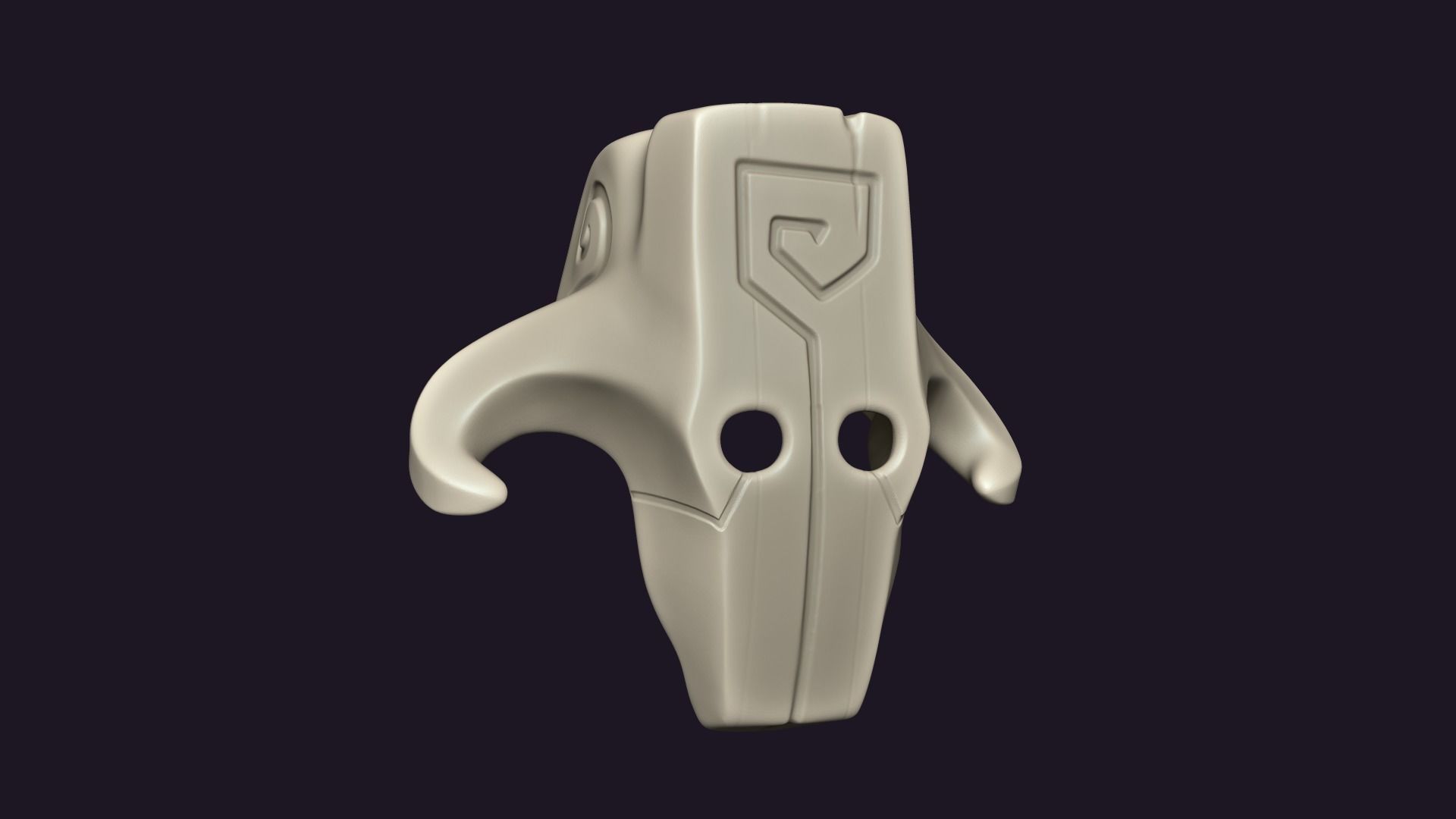 Juggernaut Mask - Dota 02 - Keychain Pendant 3D model 3D printable ...