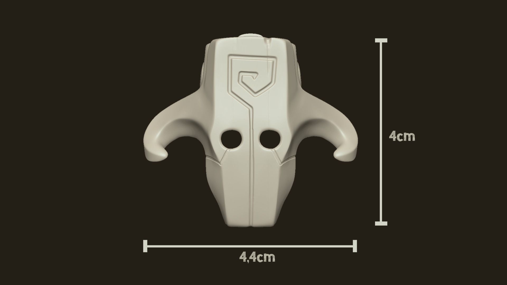 Juggernaut Mask - Dota 02 - Keychain Pendant 3D model 3D printable ...