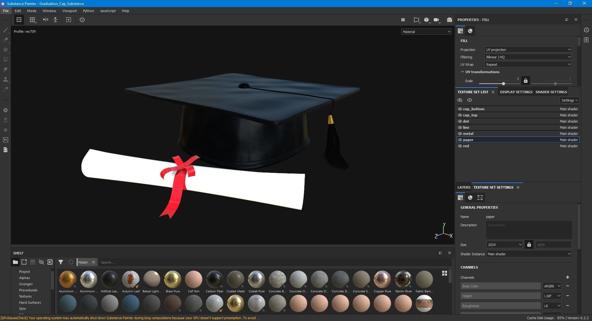 3D model Graduation Cap VR / AR / low-poly | CGTrader