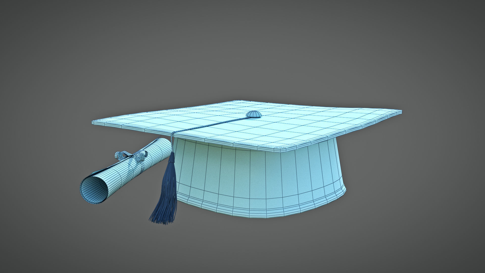 3D model Graduation Cap VR / AR / low-poly | CGTrader