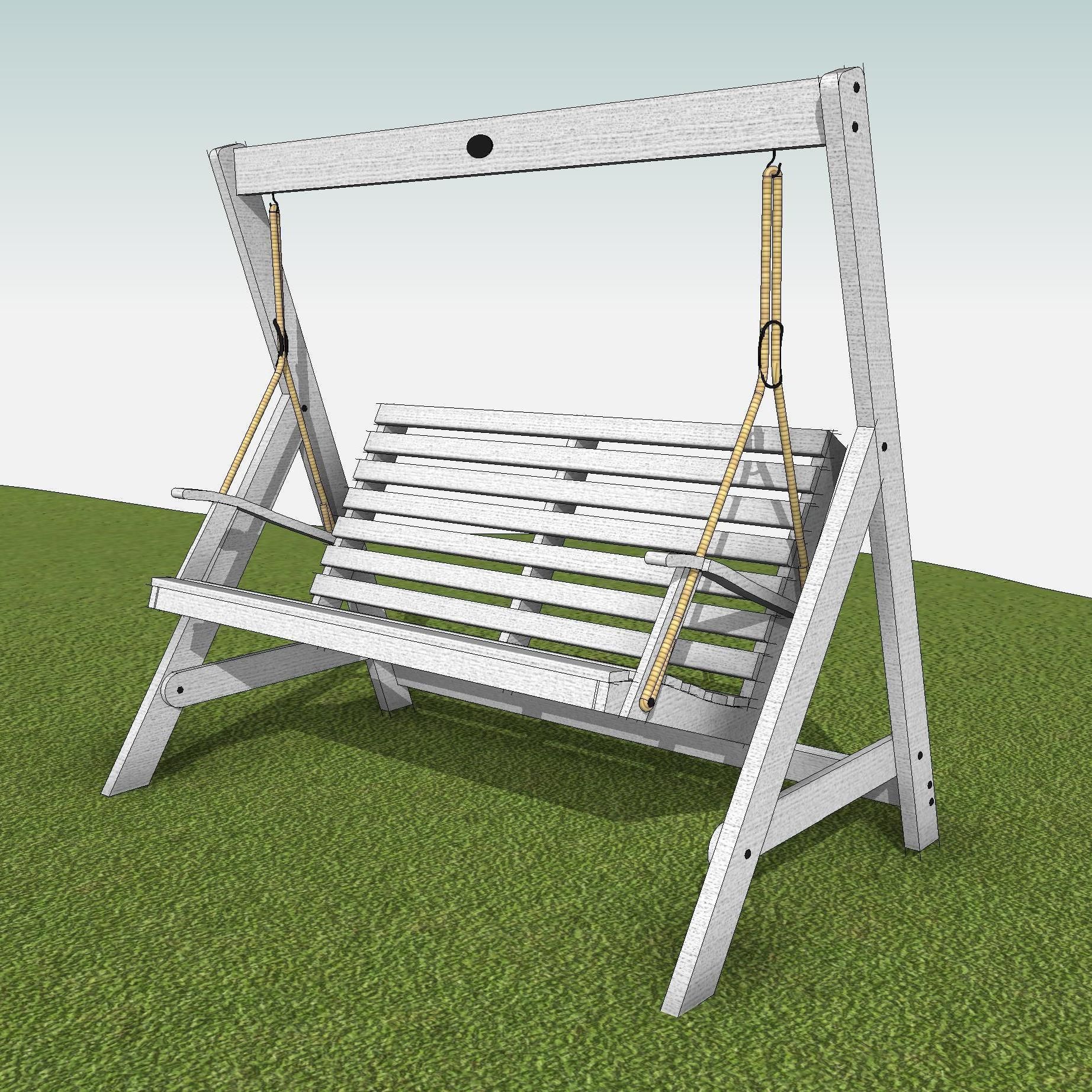 Garden swing revit family 3D model | CGTrader