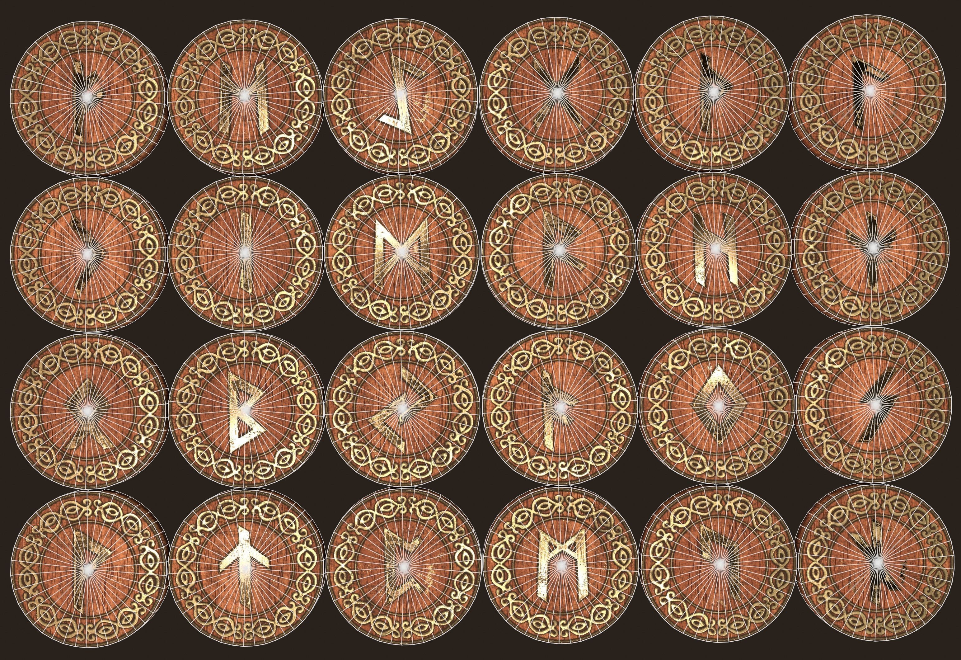 3D model Runes VR / AR / low-poly | CGTrader