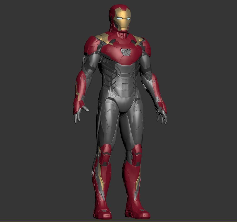 Ironman mark 47 rigged 3D model rigged | CGTrader