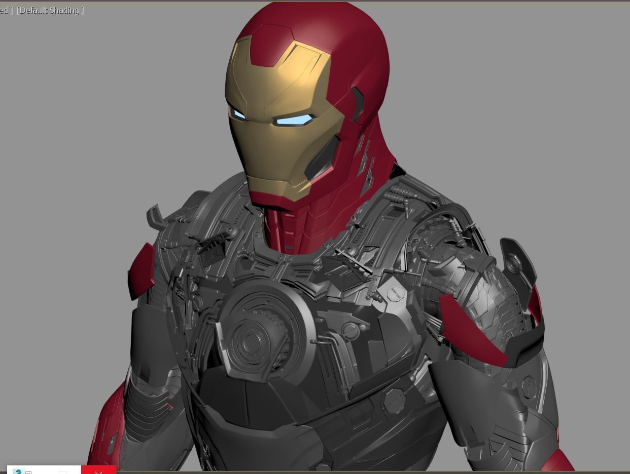 Ironman mark 47 rigged 3D model rigged | CGTrader
