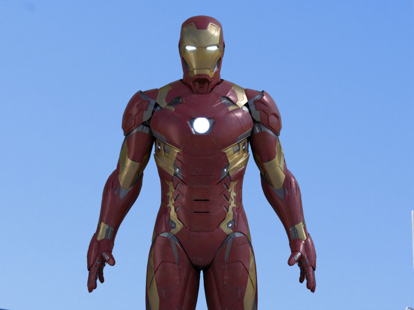 Ironman mark 47 rigged 3D model rigged | CGTrader