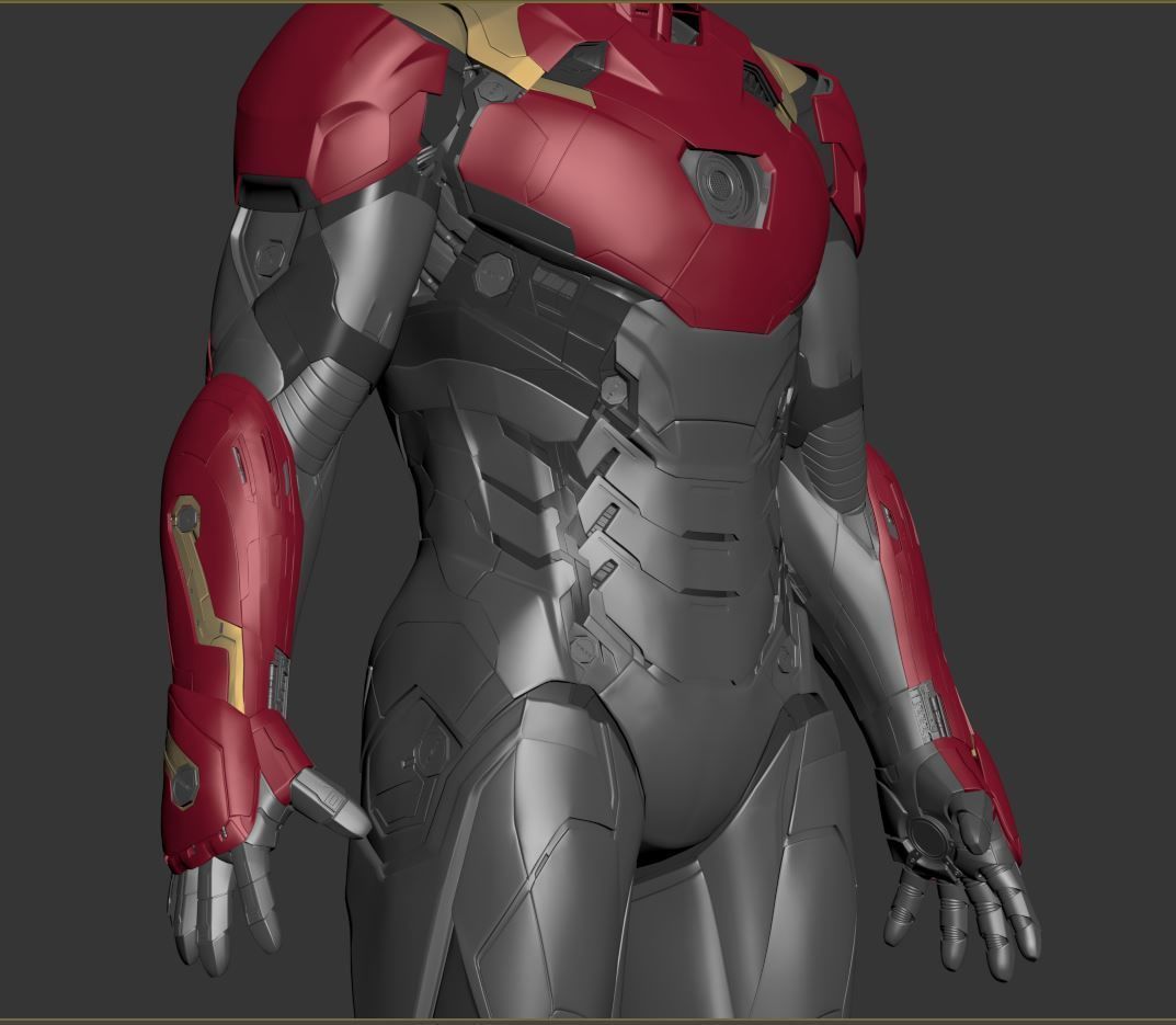 Ironman mark 47 rigged 3D model rigged | CGTrader