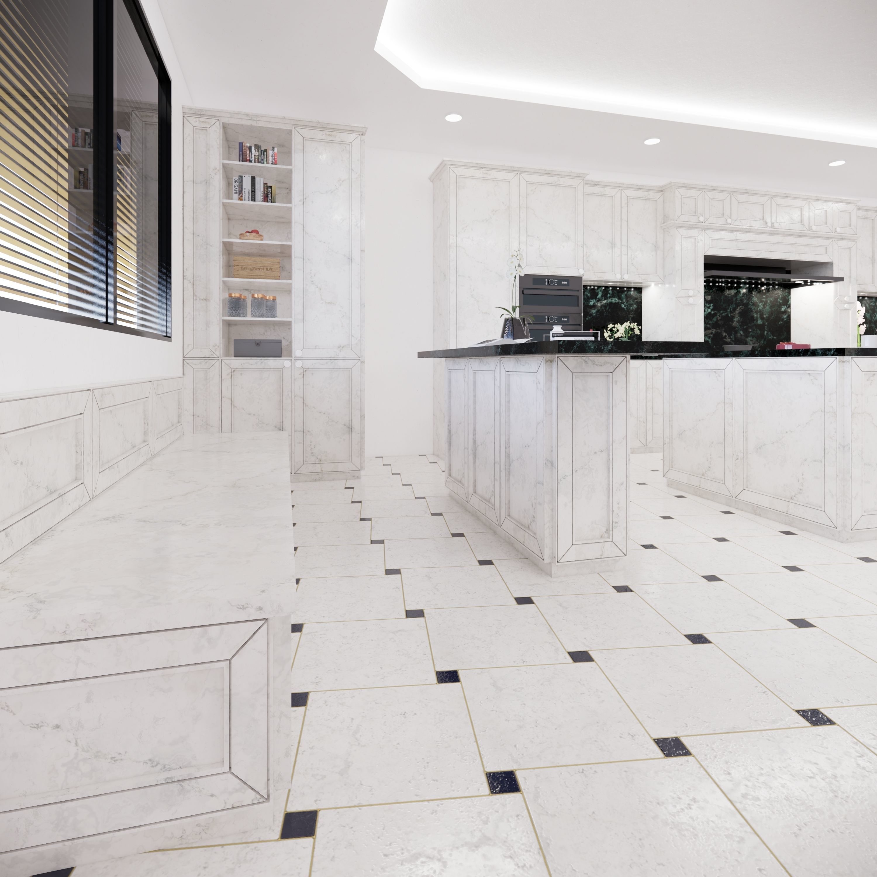 3D model Full Parametric Kitchen Created in Revit 3D model 5 VR / AR ...