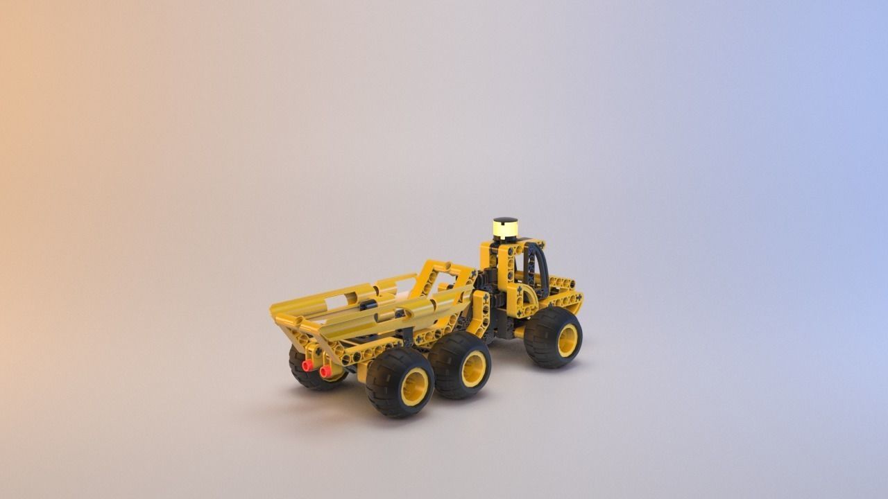 Lego Technic - Dump truck - 8451 3D model | CGTrader