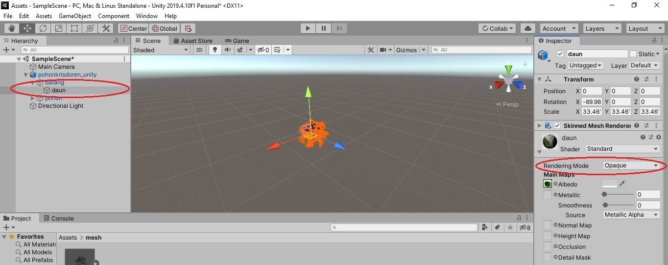 Pohon Krisdoren 3D model animated rigged | CGTrader