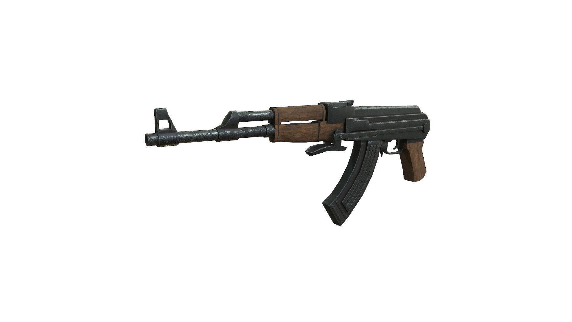 Ak47 short free VR / AR / low-poly 3D model | CGTrader