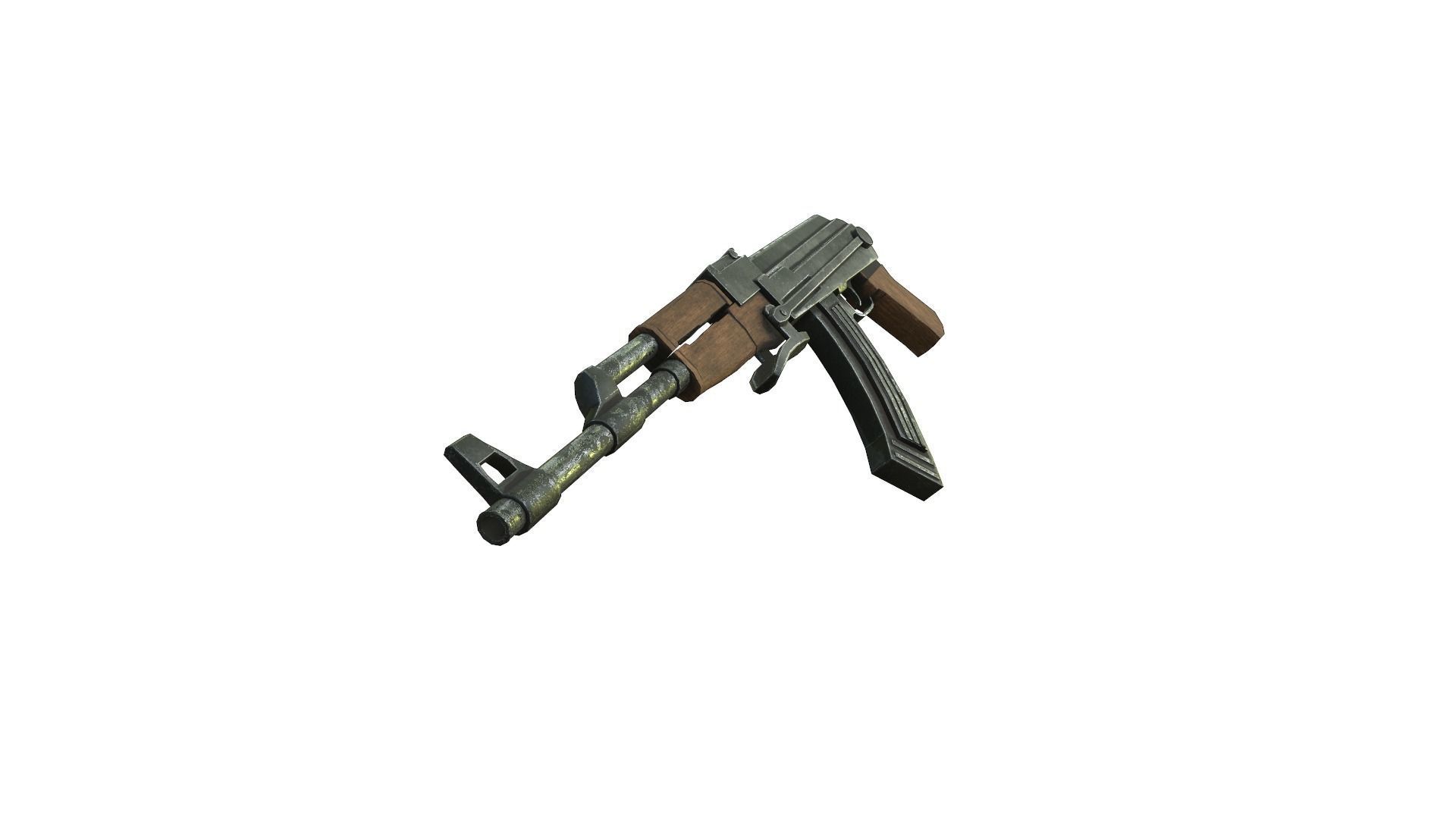 Ak47 short free VR / AR / low-poly 3D model | CGTrader