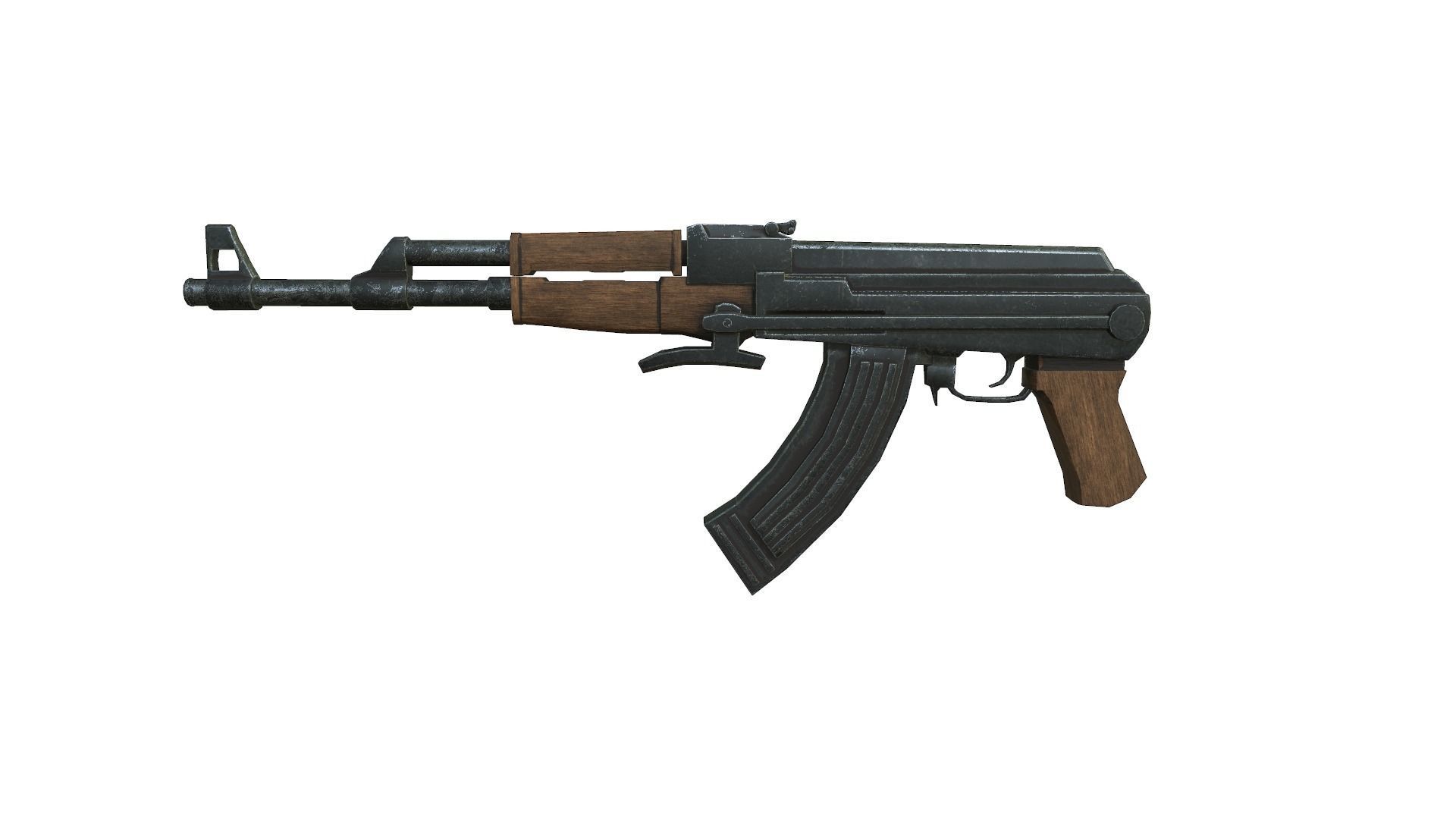 Ak47 short free VR / AR / low-poly 3D model | CGTrader