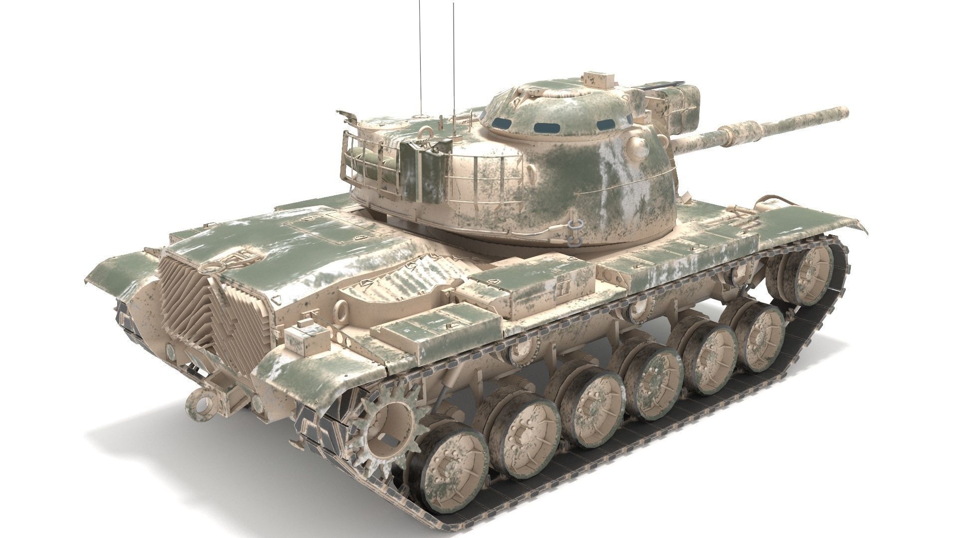 3D model M60 American tank VR / AR / low-poly | CGTrader
