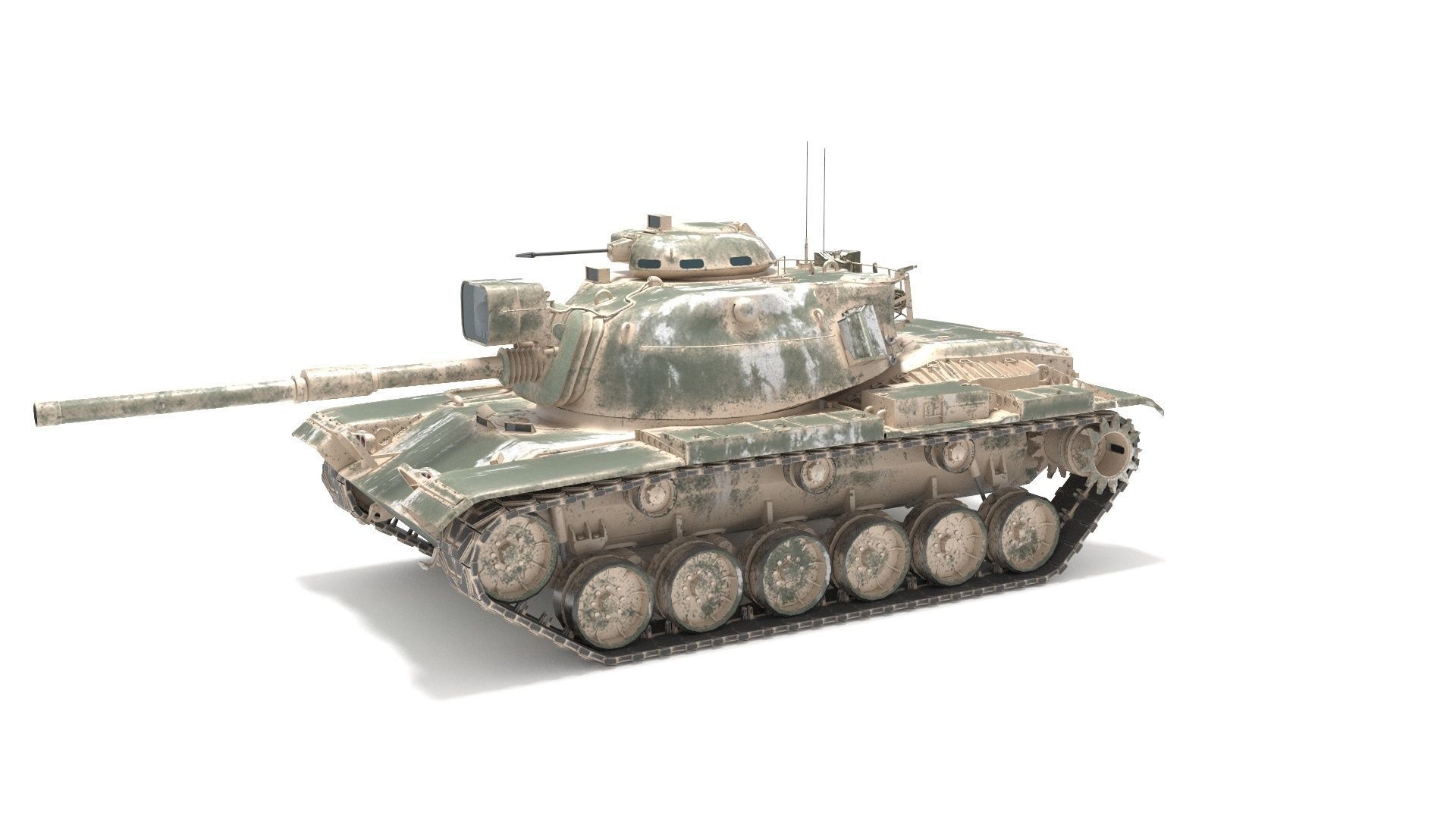 3D model M60 American tank VR / AR / low-poly | CGTrader
