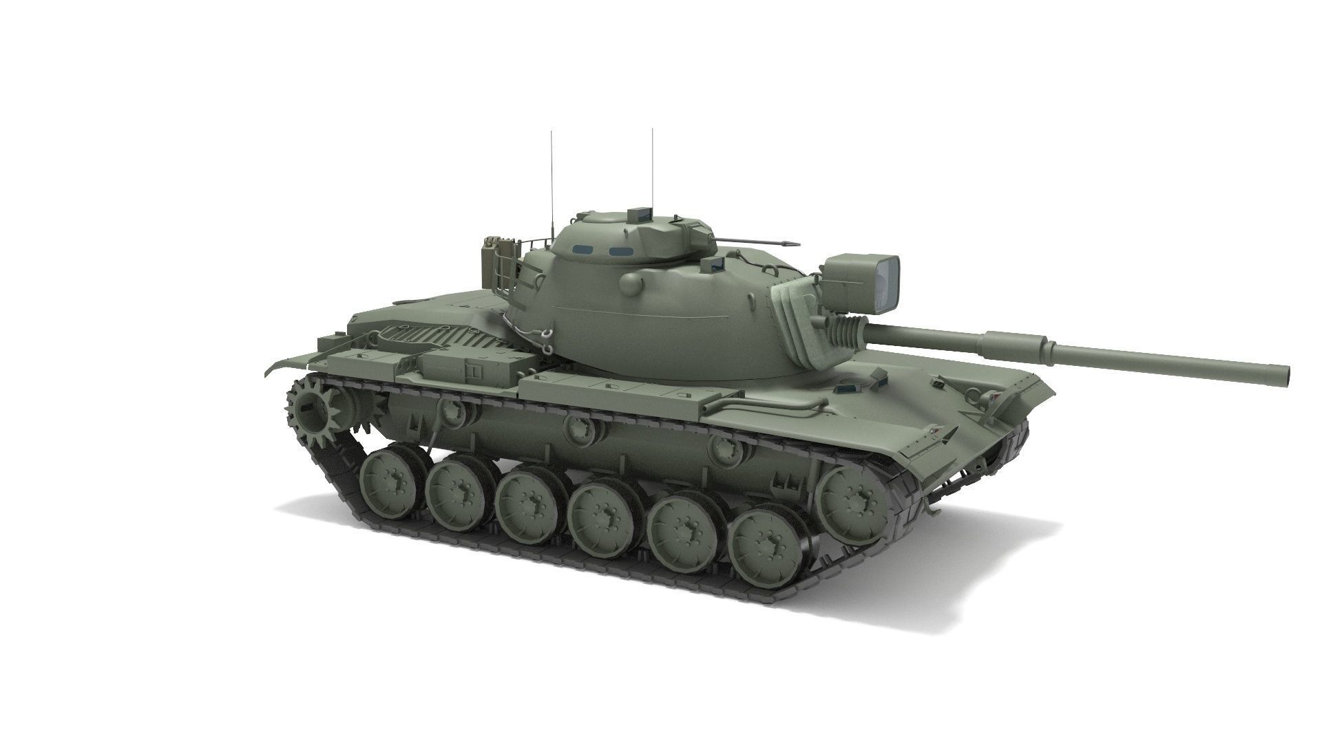 3D model M60 American tank VR / AR / low-poly | CGTrader