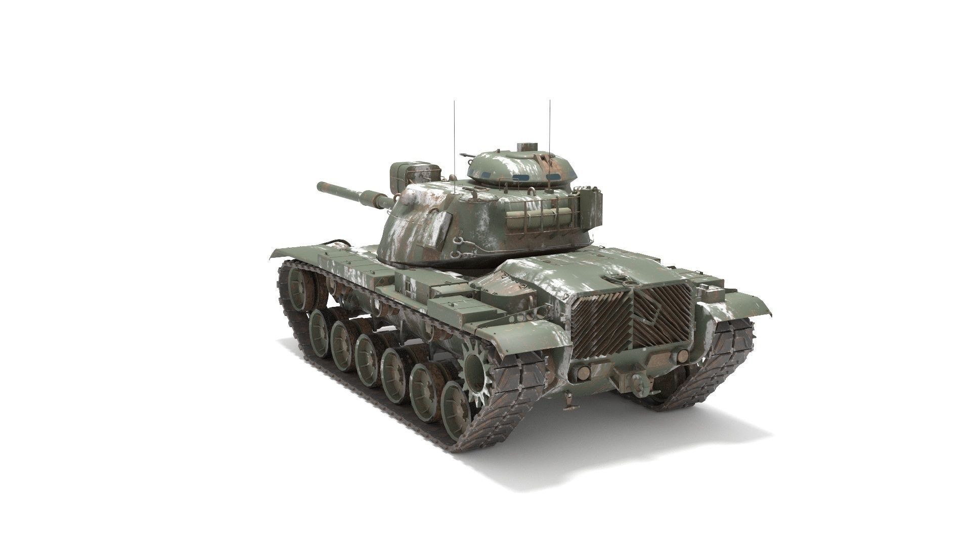 3D model M60 American tank VR / AR / low-poly | CGTrader