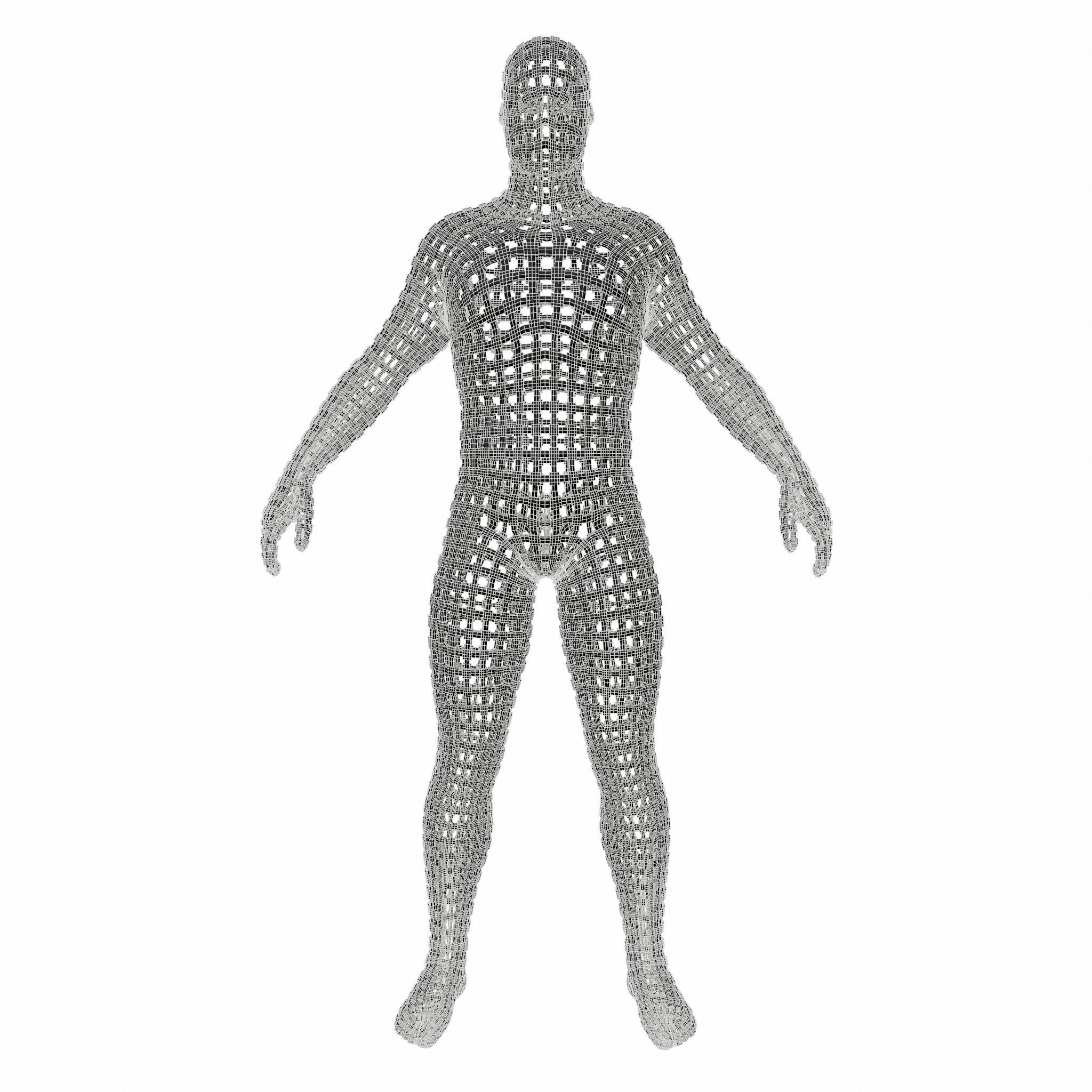 Human Abstract Shape White 3D model | CGTrader