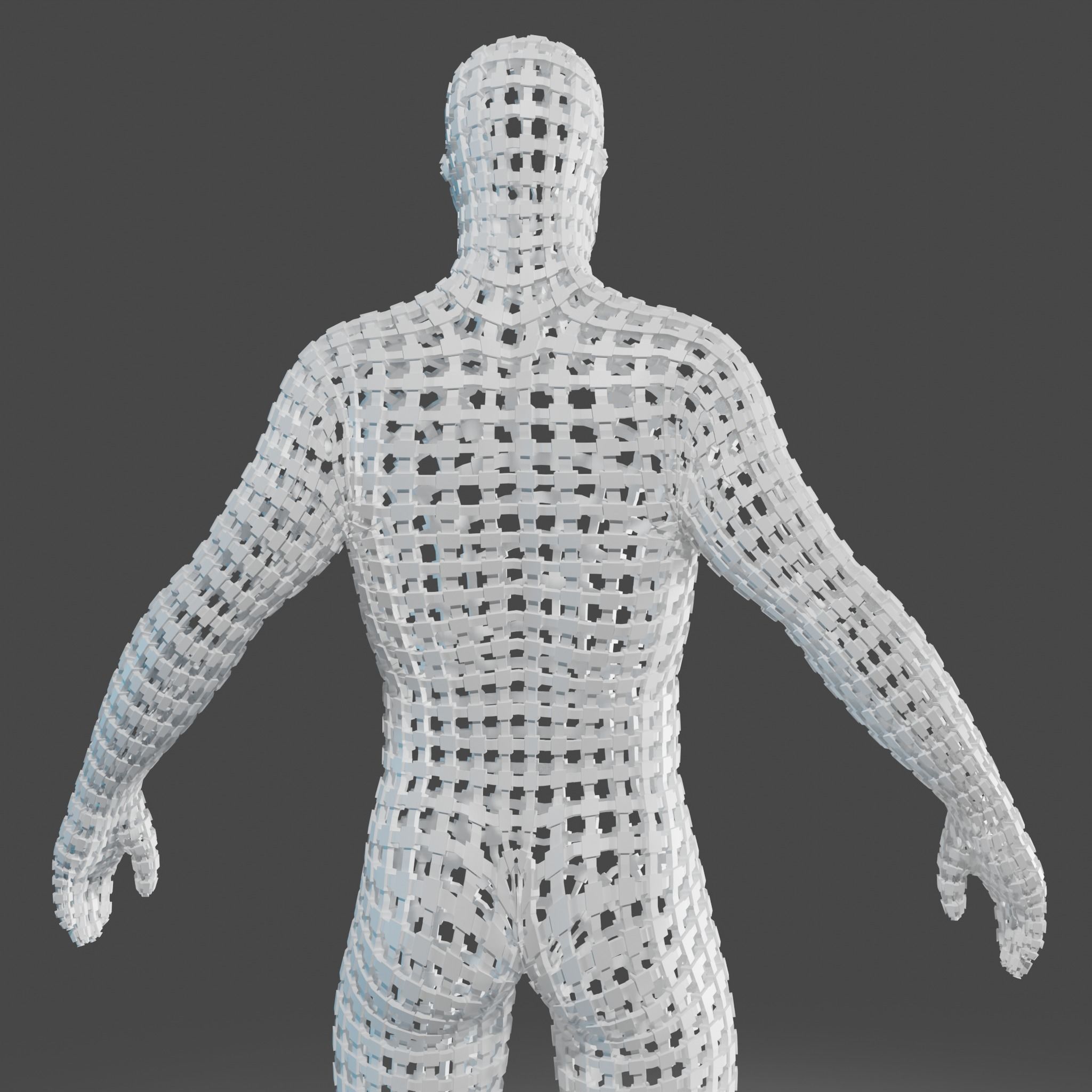 Human Abstract Shape White 3D model | CGTrader