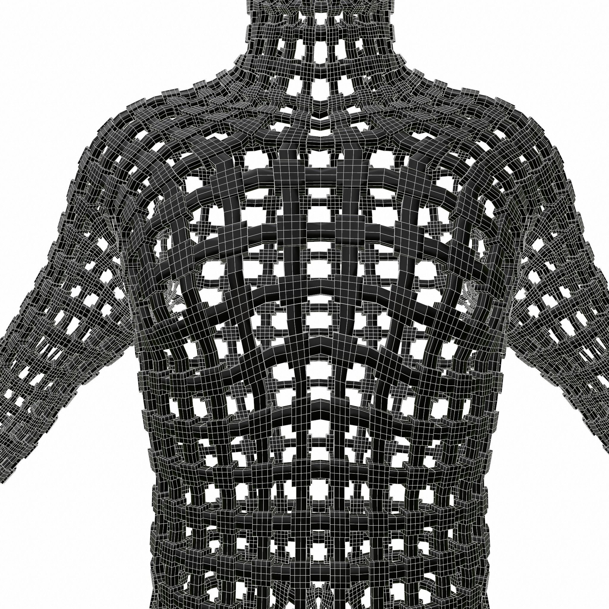 Human Abstract Shape White 3D model | CGTrader