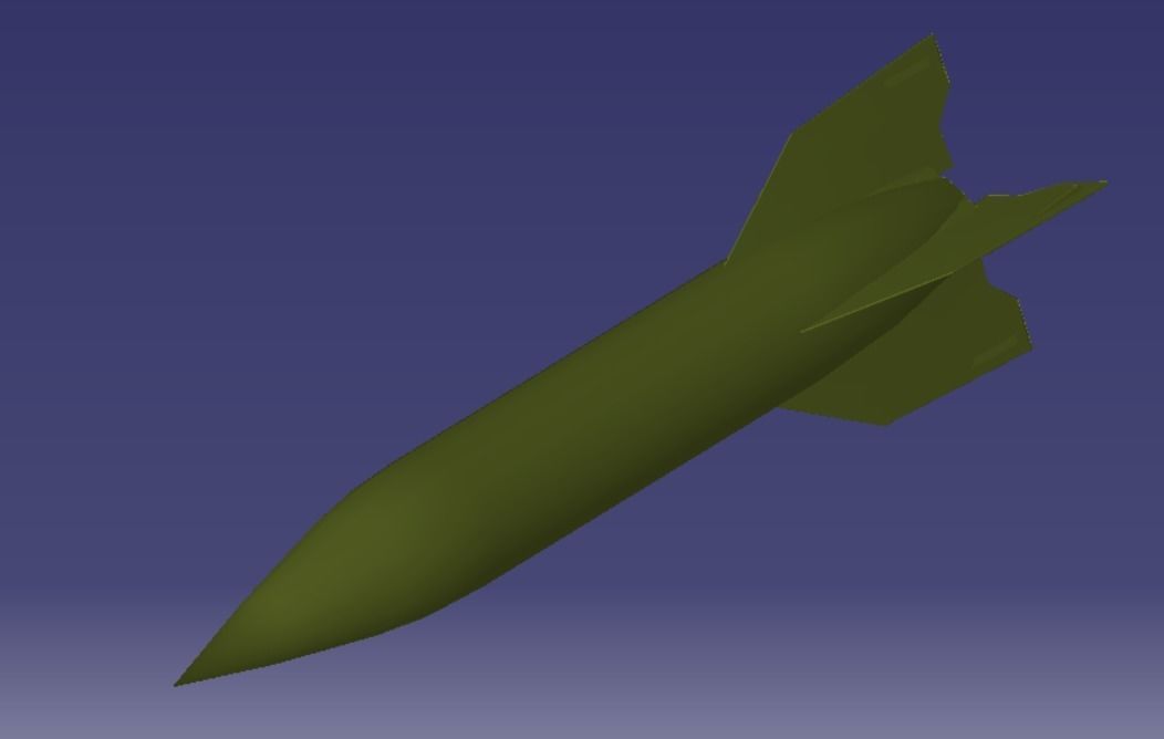 Missile V2 3D model 3D printable | CGTrader