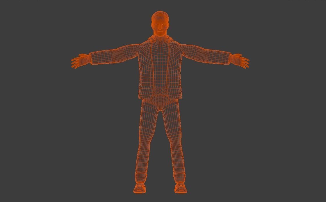 Rigged Man 3D model rigged | CGTrader