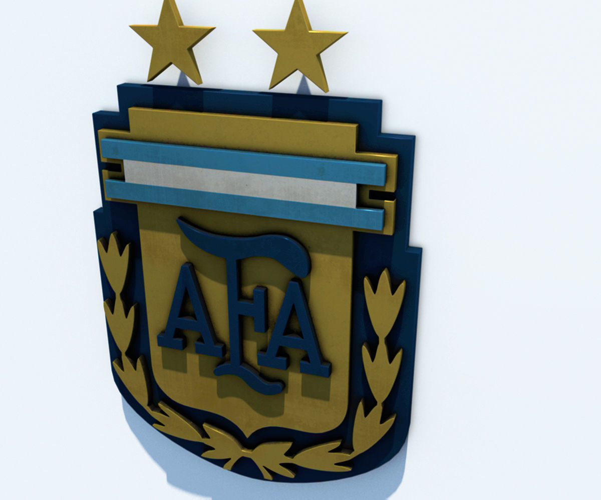 Argentina Football Crest 3D model | CGTrader