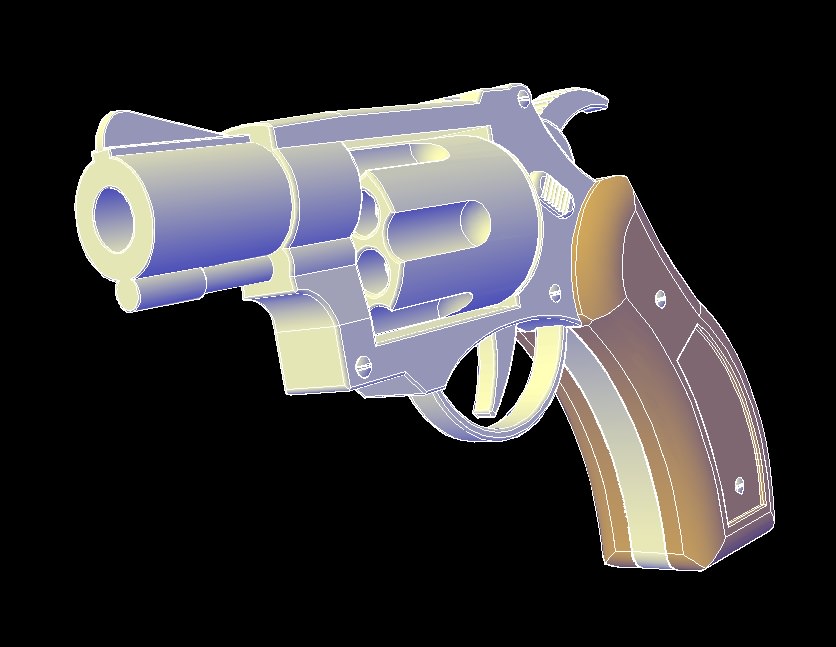 Revolver 3D model | CGTrader