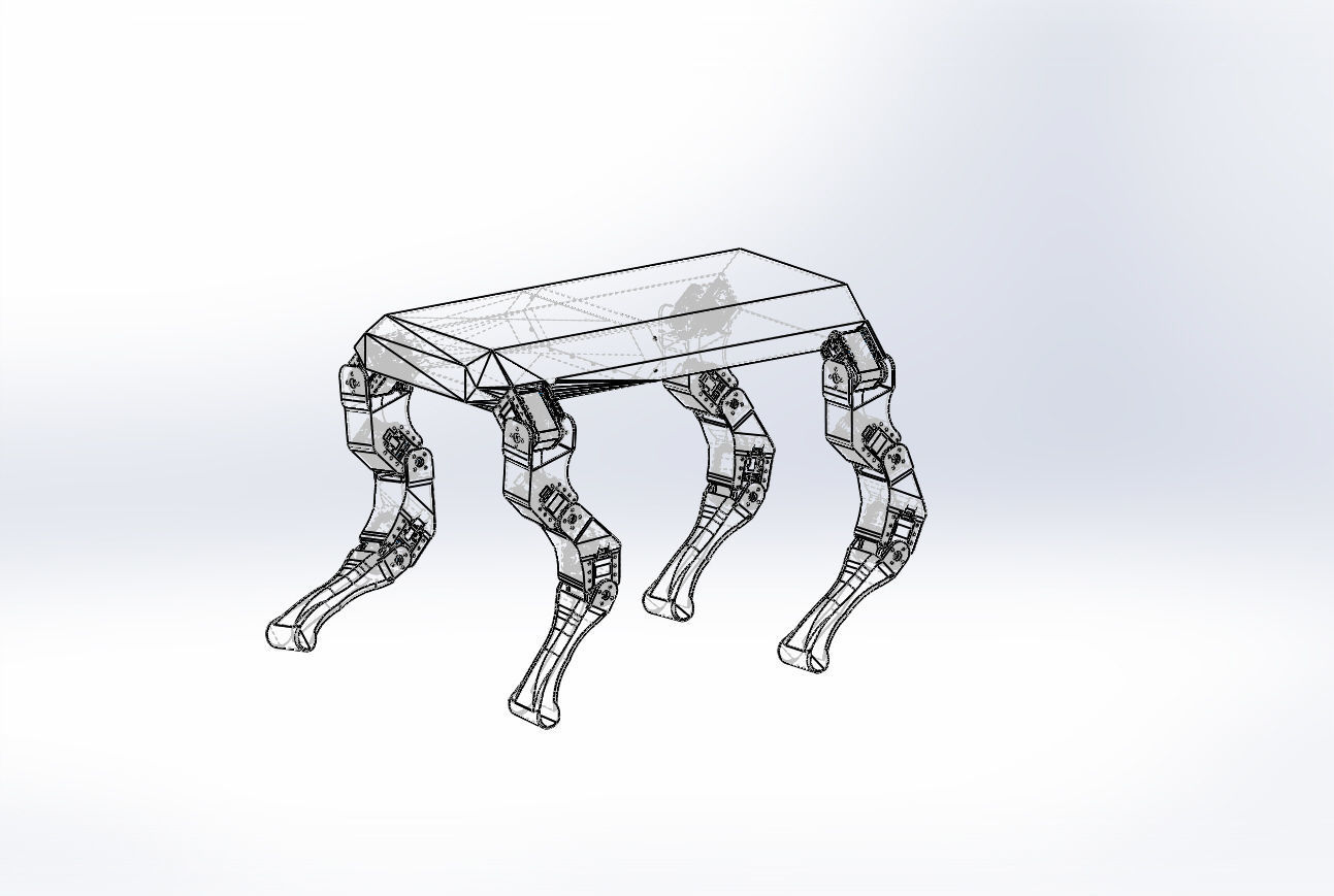 Printable Quadruped arduino and raspberry quadruped robotics 3D model 3D printable | CGTrader