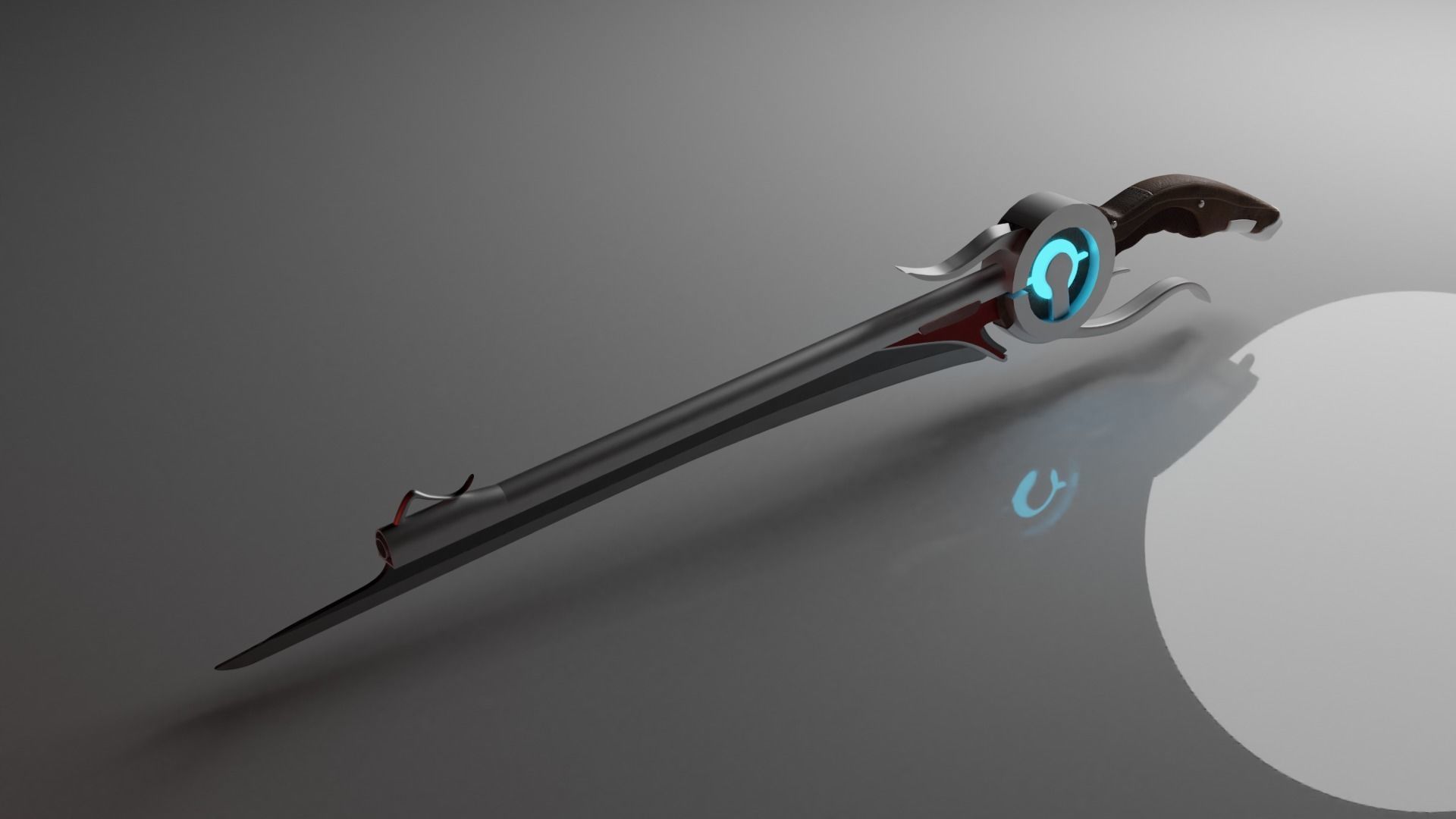 Cybergun futuristic weapon 3D model | CGTrader