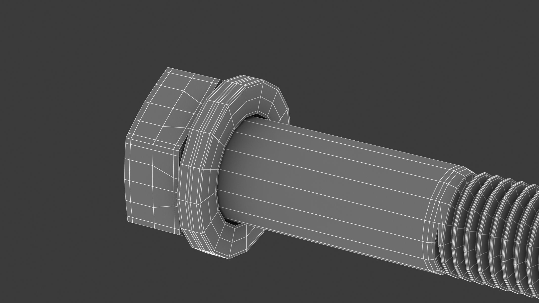 Hex Bolt 3D model | CGTrader