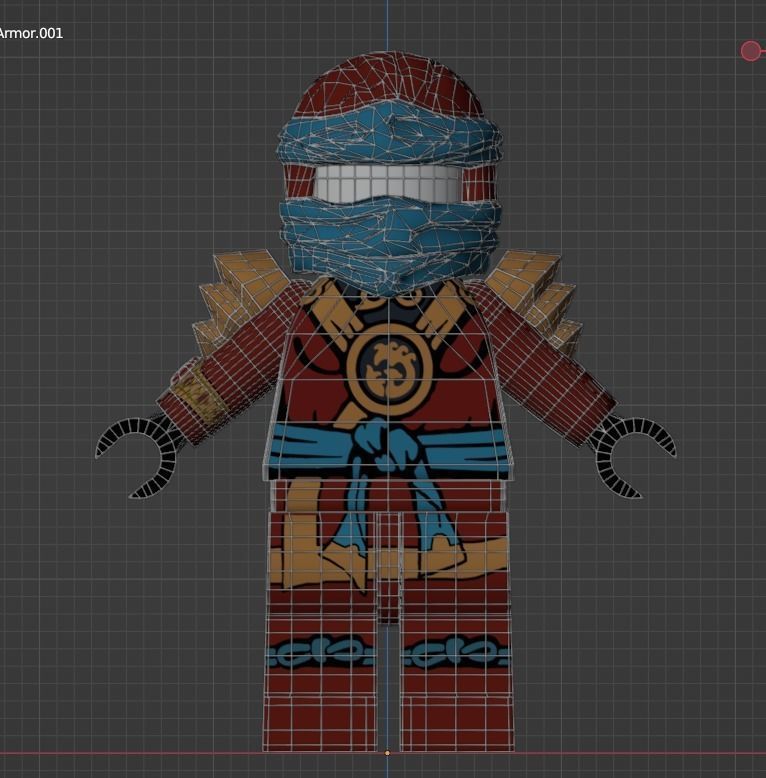 Nia Ninjago Model 3D model rigged | CGTrader