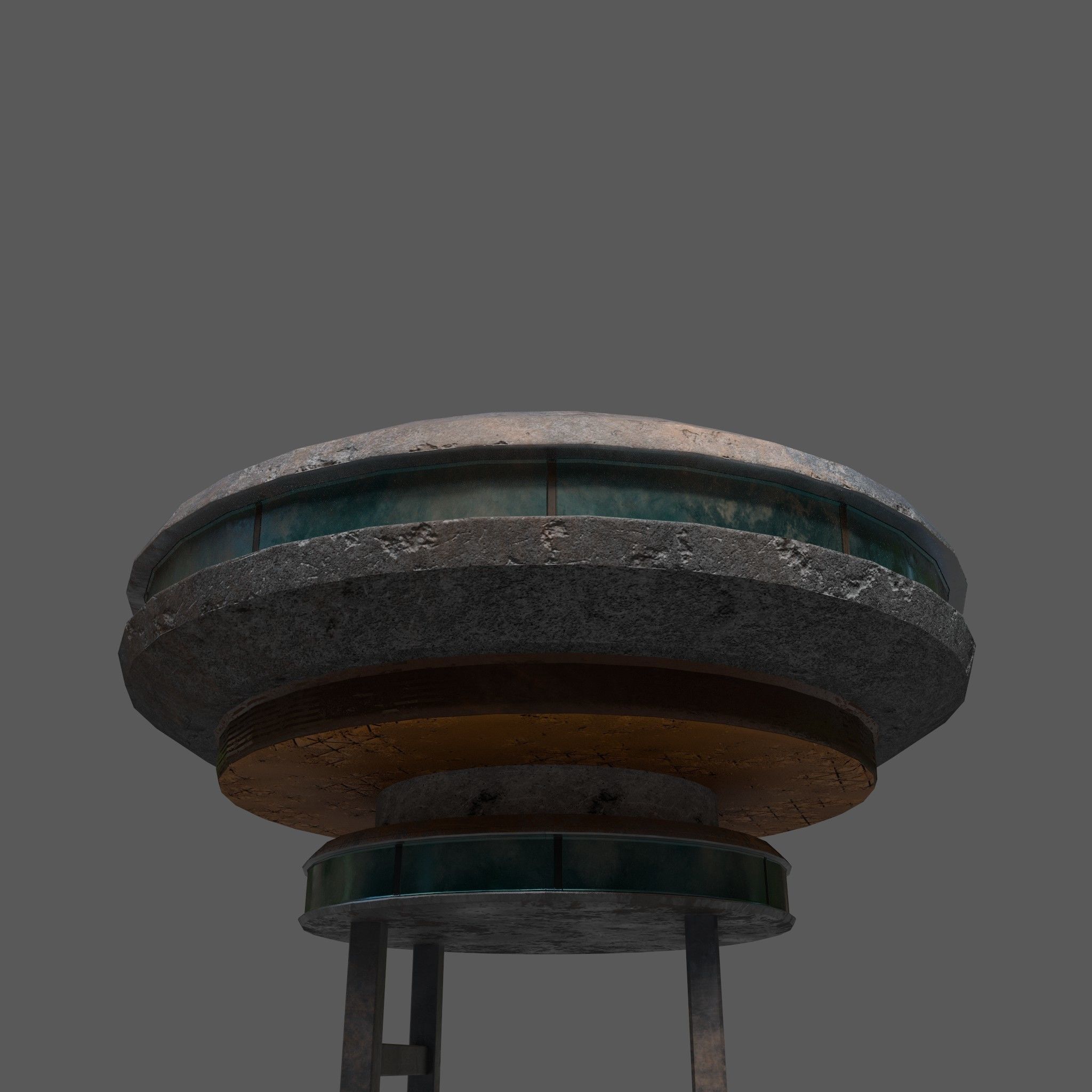 Tall Sci-Fi Building free VR / AR / low-poly 3D model | CGTrader