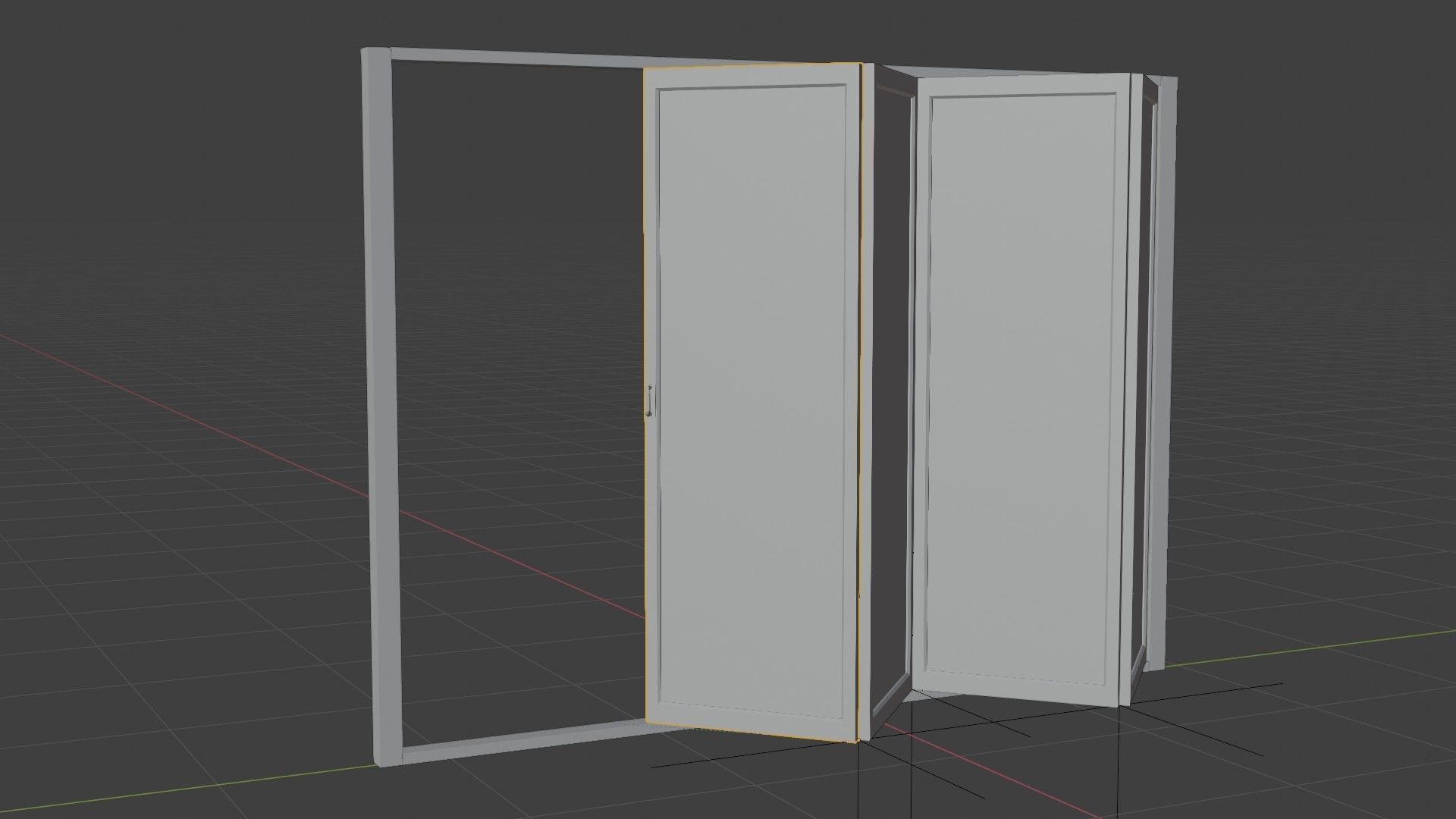 Full Animated Sliding Doors - 4 Panel free VR / AR / low-poly 3D model ...