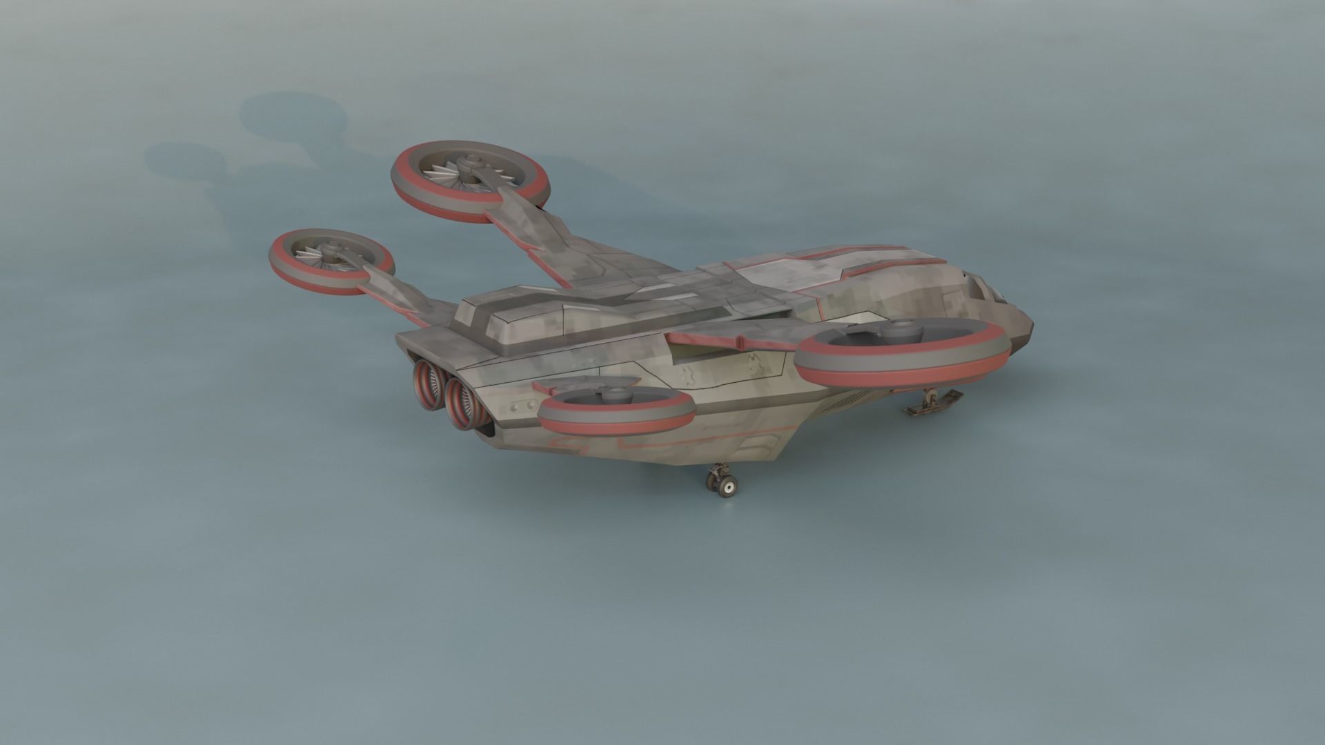 3D model Quinjet Spaceship 3D Lowpoly Model VR / AR / low-poly | CGTrader