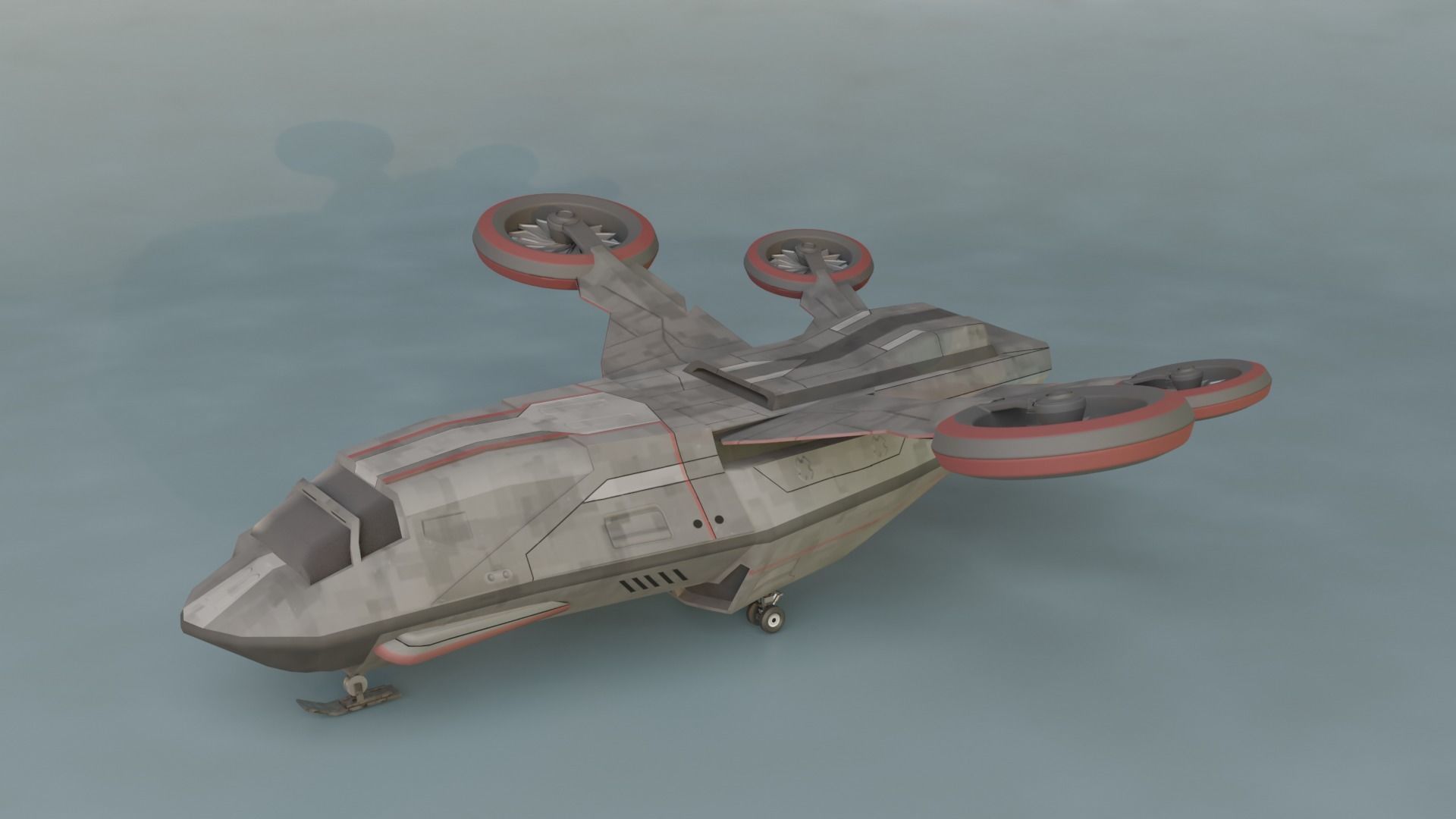 3D model Quinjet Spaceship 3D Lowpoly Model VR / AR / low-poly | CGTrader