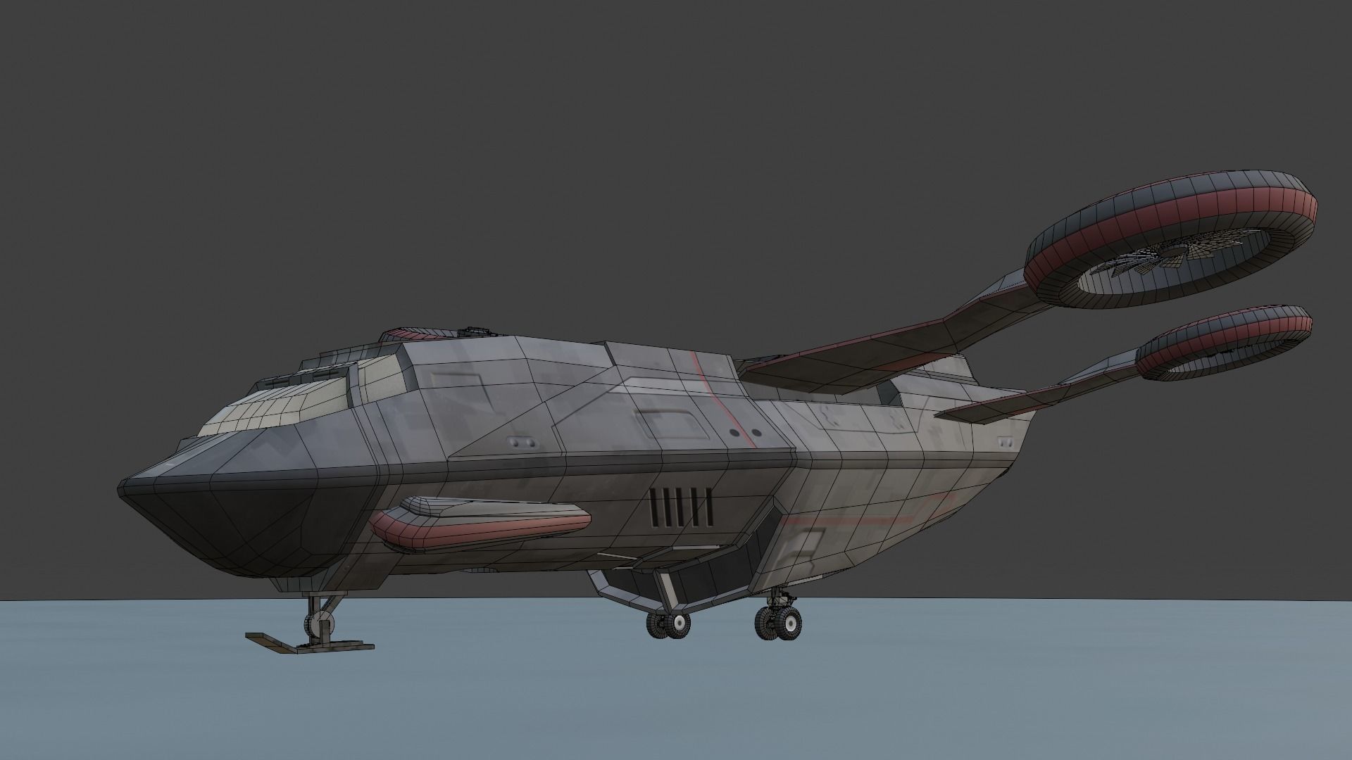 3D model Quinjet Spaceship 3D Lowpoly Model VR / AR / low-poly | CGTrader